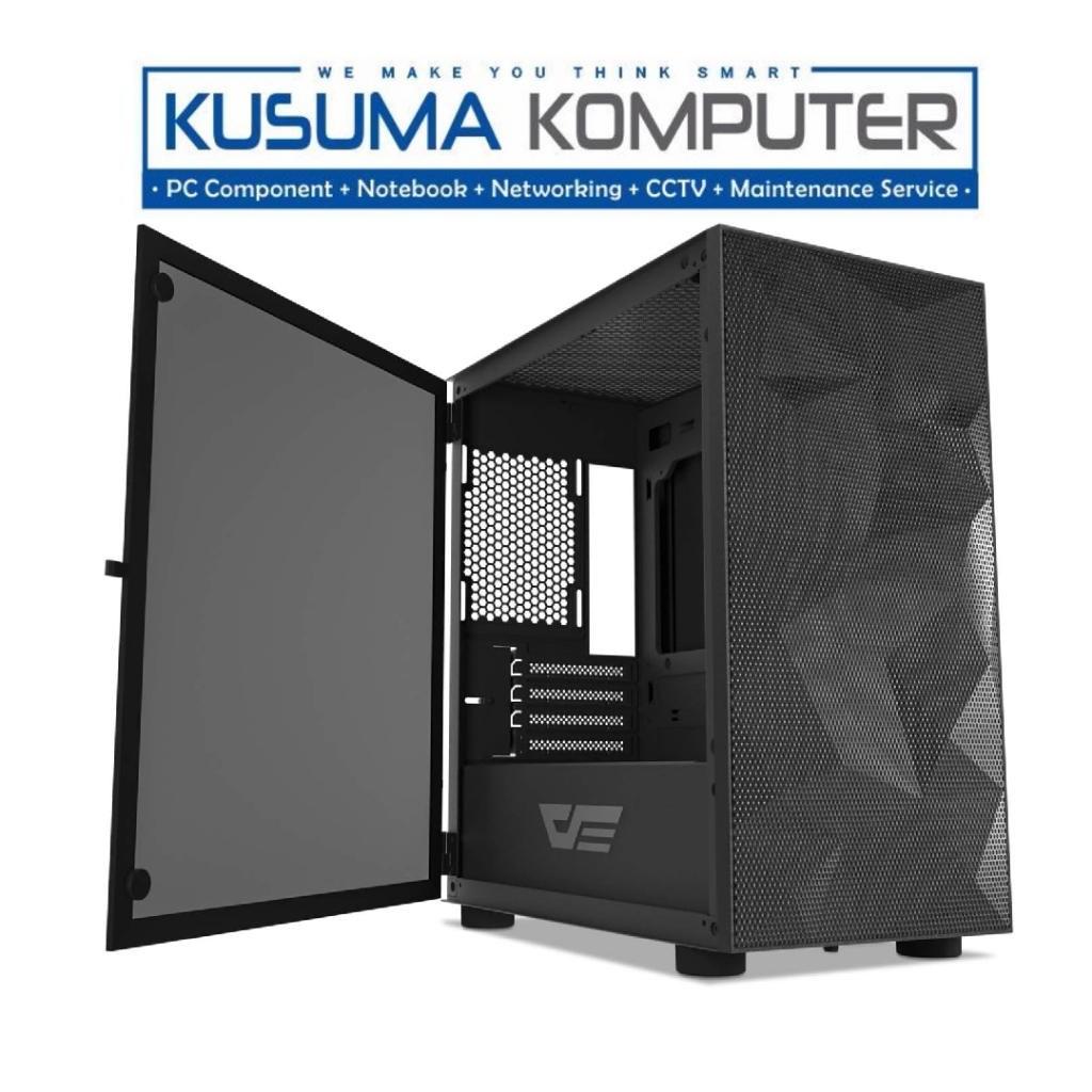 Jual DarkFlash DLM21 Mesh Black Micro ATX Casing PC | Shopee Indonesia