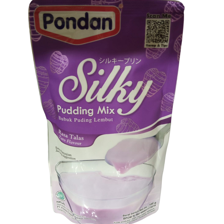 Jual Pondan Silky Rasa Talas 100gr Bubuk Pudding Mix Taro | Shopee ...