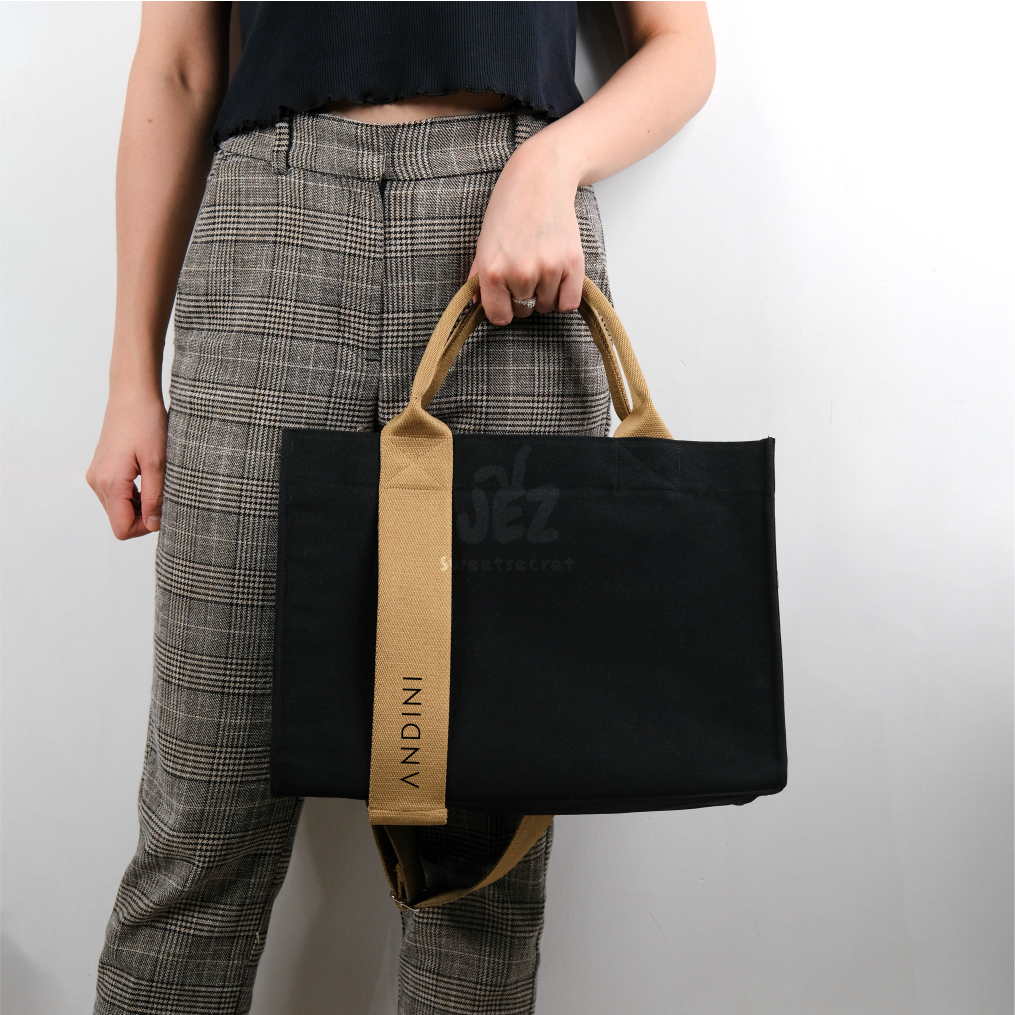 Jual DAISY BAG LARGE ZIPPER FREE CUSTOM NAMA / LOGO TAS KOREA WANITA ...