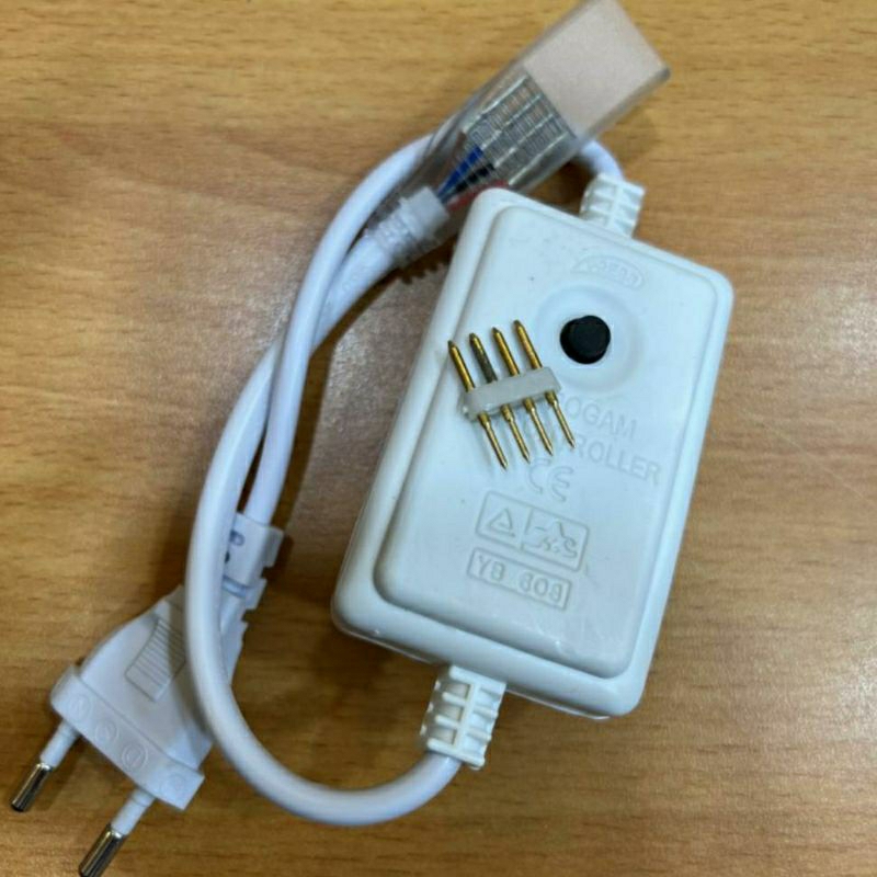 Jual flasher selang 4 jalur / soket led strip 5050 RGB 4 kaki 2 kaki ...