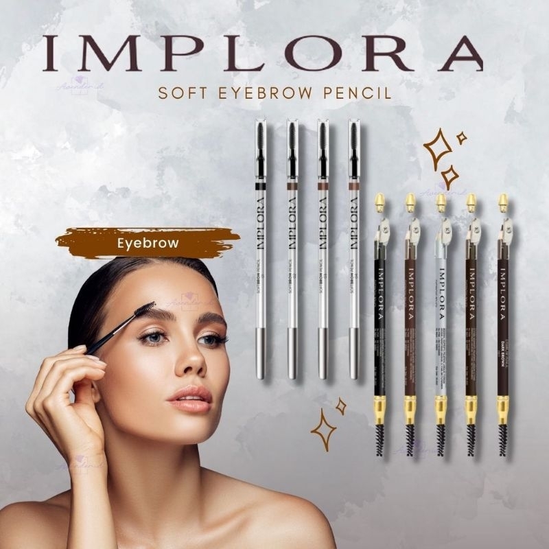 Jual Pensil alis implora black , brown , grey brown , silver , dark ...