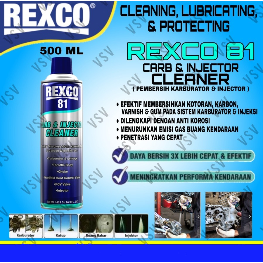 Jual REXCO 81 (500ml) Carb & Injector Cleaner pembersih Karburator ...