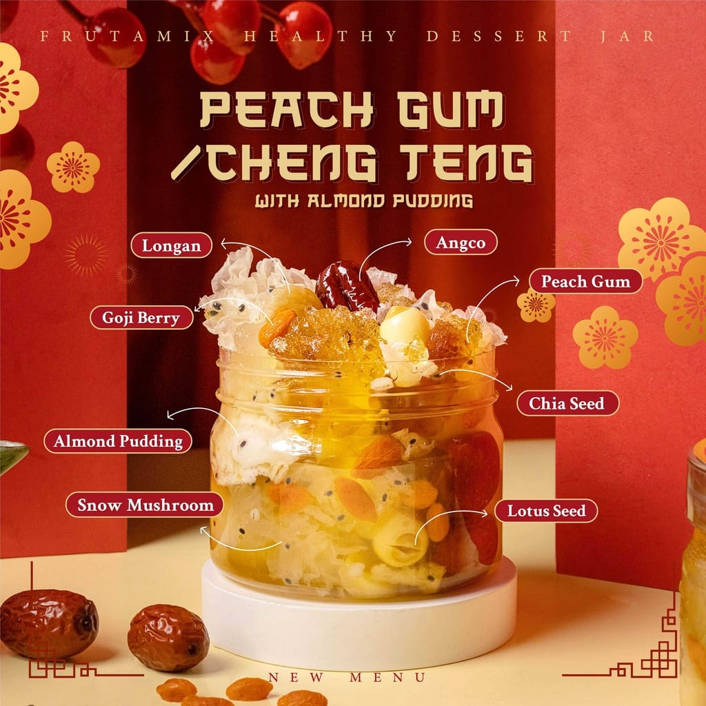 Jual Premium Peach Gum Dessert / Cheng Teng with Almond Pudding - SUGAR ...