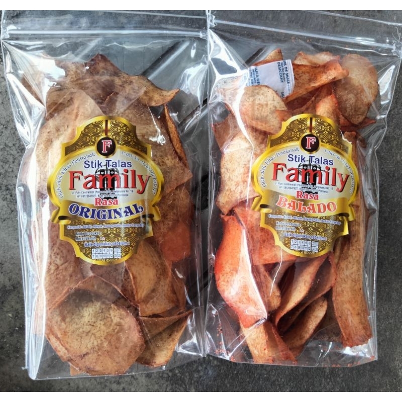 Jual Keripik Talas Pontianak / Kripik Talas Family / Oleh oleh Khas ...