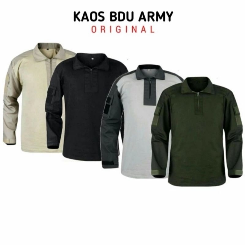 Jual Baju kaos BDU Combat velcro | Shopee Indonesia
