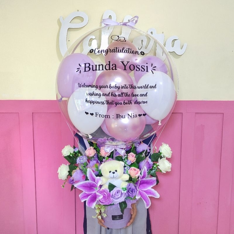 Jual Buket Balon Bunga Artificial Wedding/Pernikahan Size LARGE Caldora ...