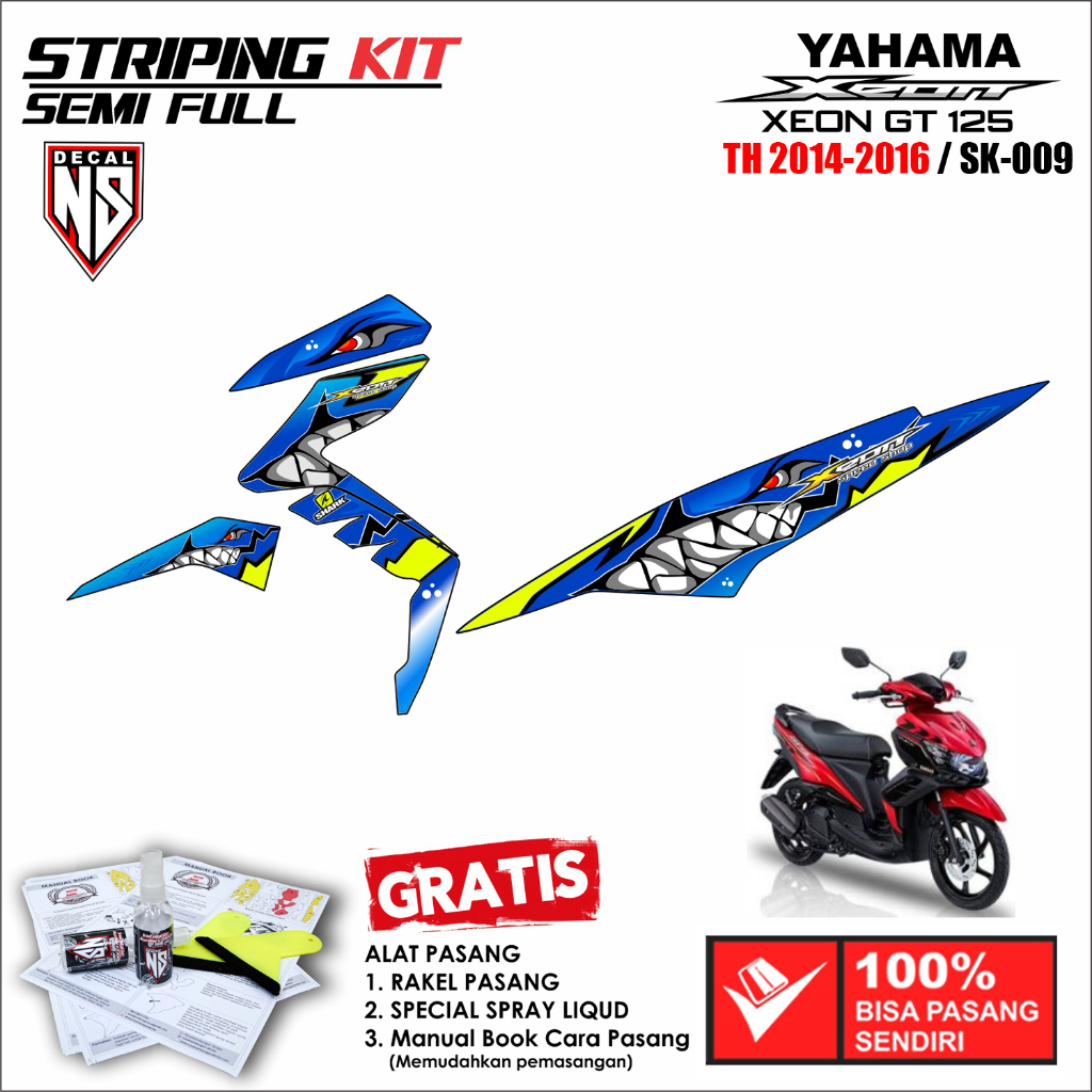 Jual Striping Xeon GT 125 - Sticker Variasi 009 | Shopee Indonesia