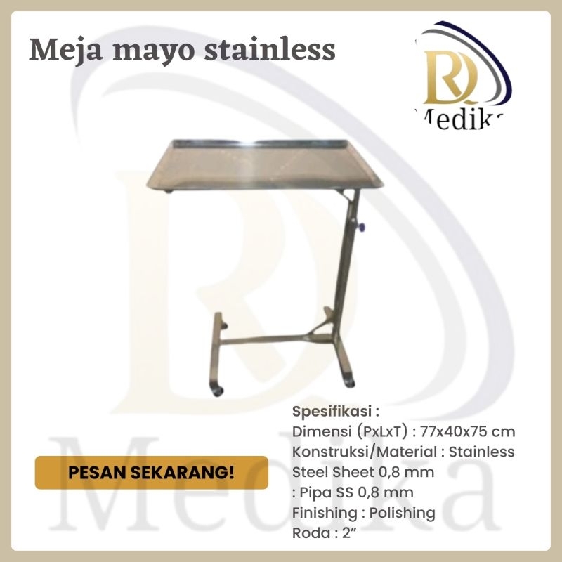 Jual Meja mayo stainless/Meja mayo | Shopee Indonesia