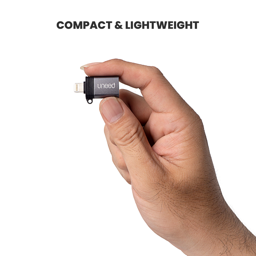 Jual UNEED Lightning OTG USB Adapter Converter iPhone iPad Plug & Play - UAT03Ai | Shopee Indonesia
