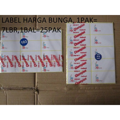 Jual Stiker Label / Sticker Label / Label Stiker harga per bungkus isi ...