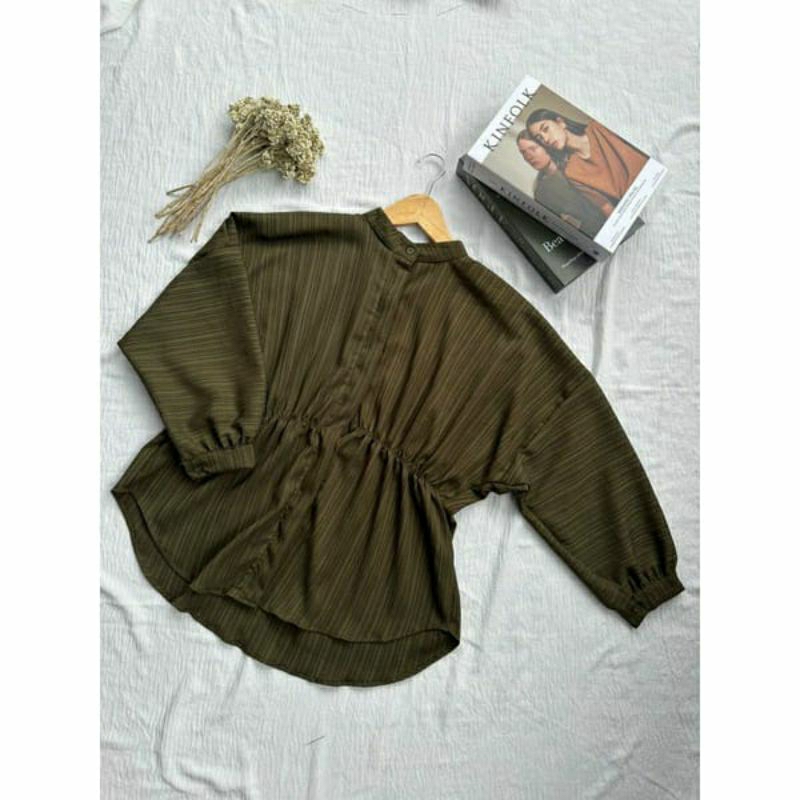 Jual KEMEJA KERUT DEPAN WANITA/ ALIYA SHIRT KERUT DEPAN KOREAN STYLE ...