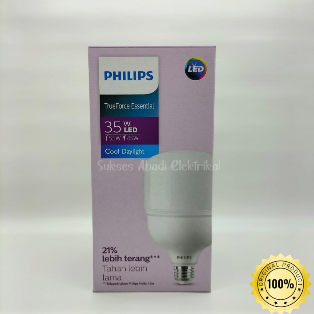 Jual LAMPU LED PHILIPS TRUE FORCE ESSENTIAL E27 KAPSUL JUMBO | Shopee Indonesia