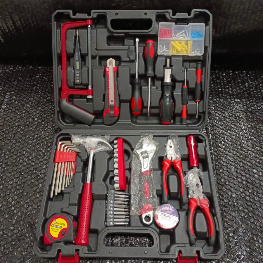 Jual Tool box pertukangan isi lengkap 102 item toolset mailtank sh159 ...