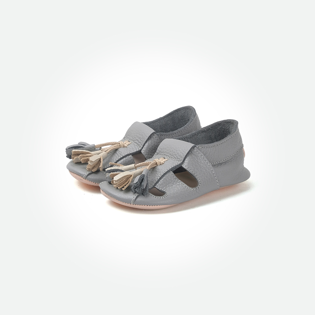 Jual PYOPP - Bora Moccasins Sandals - Fossil Grey | Shopee Indonesia