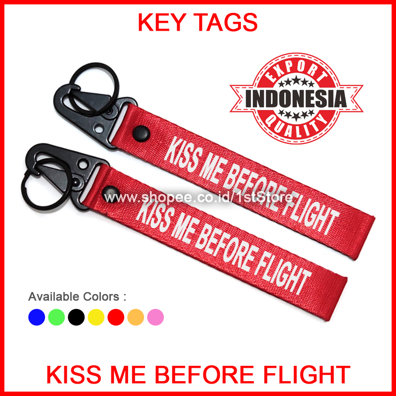 Jual GANTUNGAN KUNCI KISS ME BEFORE FLIGHT PREMIUM KEYCHAIN SOUVENIR ...
