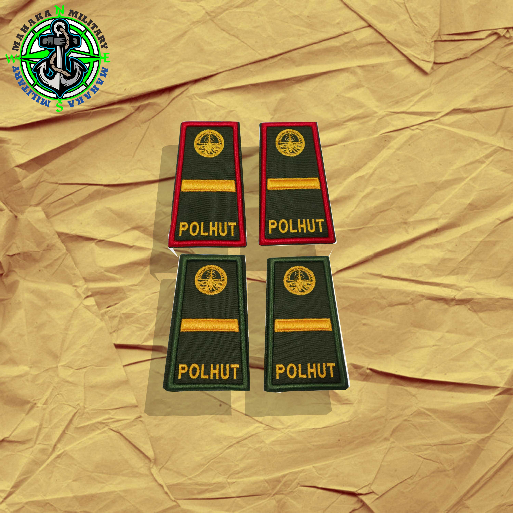 Jual pangkat pdh polhut bordir 3a anggota dan komando | Shopee Indonesia