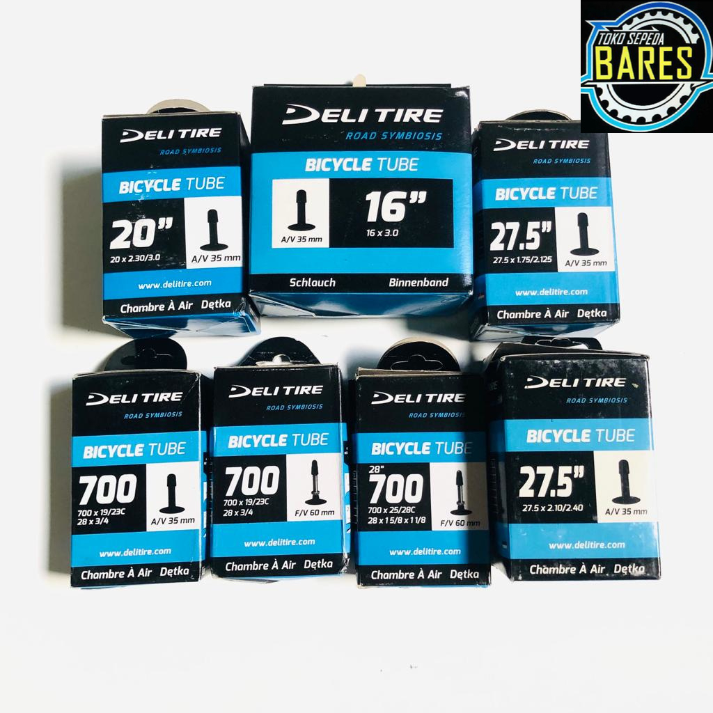 Jual Ban Dalam Sepeda Deli Tire 16 / 20 x 2.30 - 3.0 / 18 x 2.125 - 3.0 / 27.5 x 1.75 - 2.125 ...