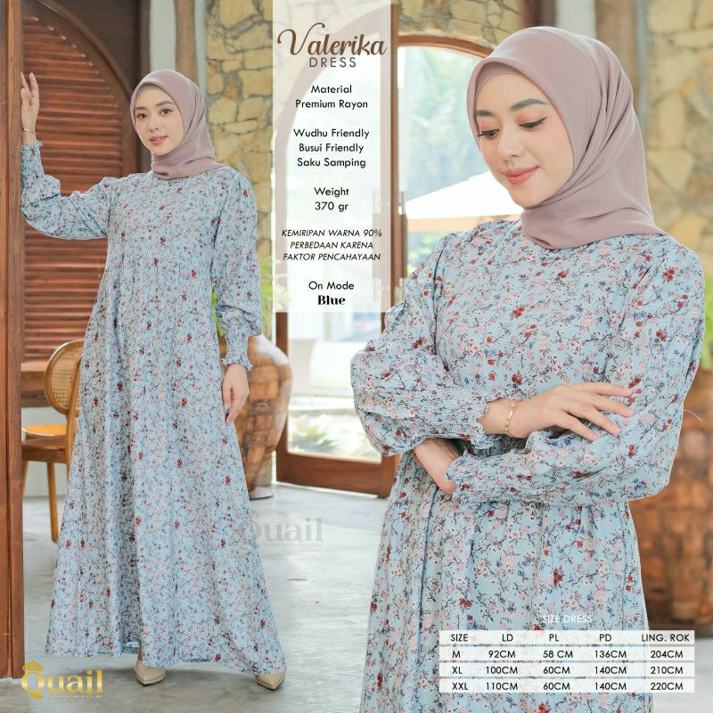 Jual Valerika Dress Quail | Shopee Indonesia