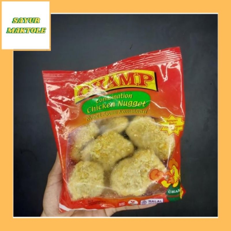Jual Nugget ayam CHAMP 1 bungkus berat 250gr | Shopee Indonesia
