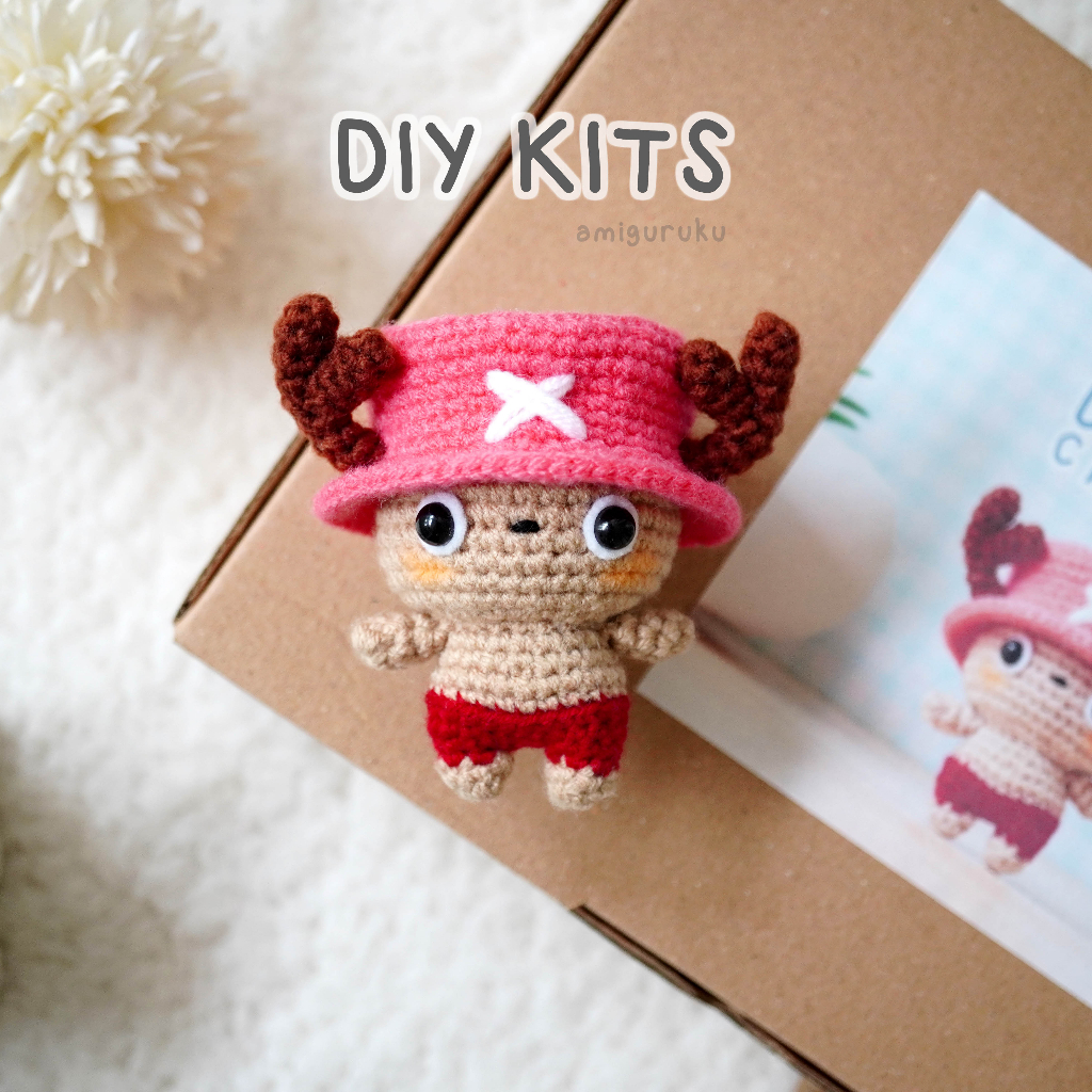 Jual Paket Rajut DIY Kits Amigurumi Boneka Rajut Crochet - Tony Tony ...