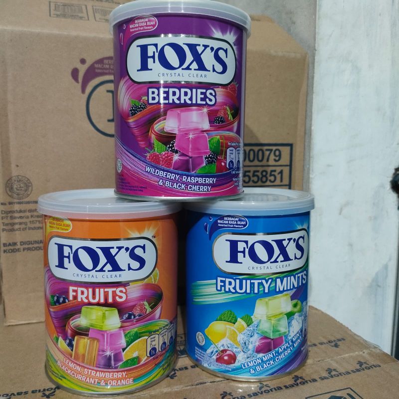 Jual Permen fox's kaleng crystal clear 180gr | Shopee Indonesia