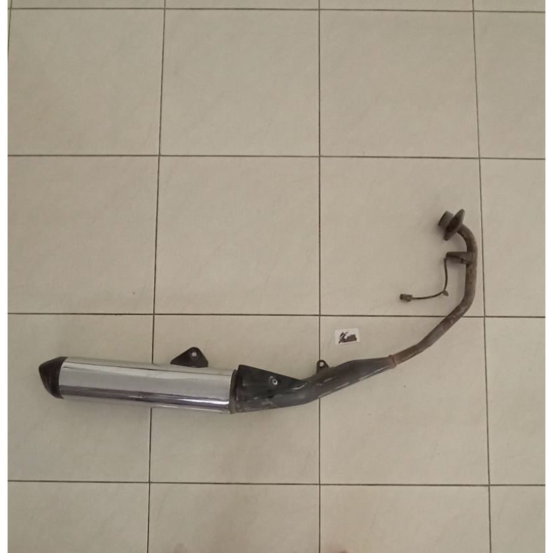 Jual knalpot new sonic 150 original bawaan motor | Shopee Indonesia