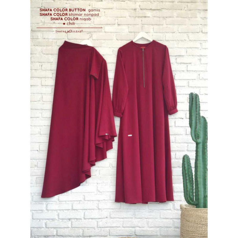 Jual Shafa Color Button series Chili by Shafa Jilbab | Shopee Indonesia