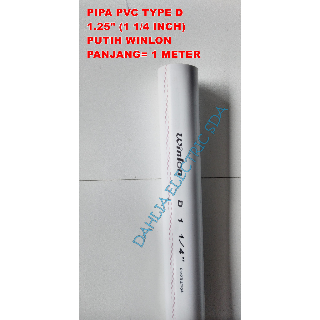 Jual PIPA PVC 1 1/4 INCH PUTIH PANJANG 1 METER WINLON | Shopee Indonesia