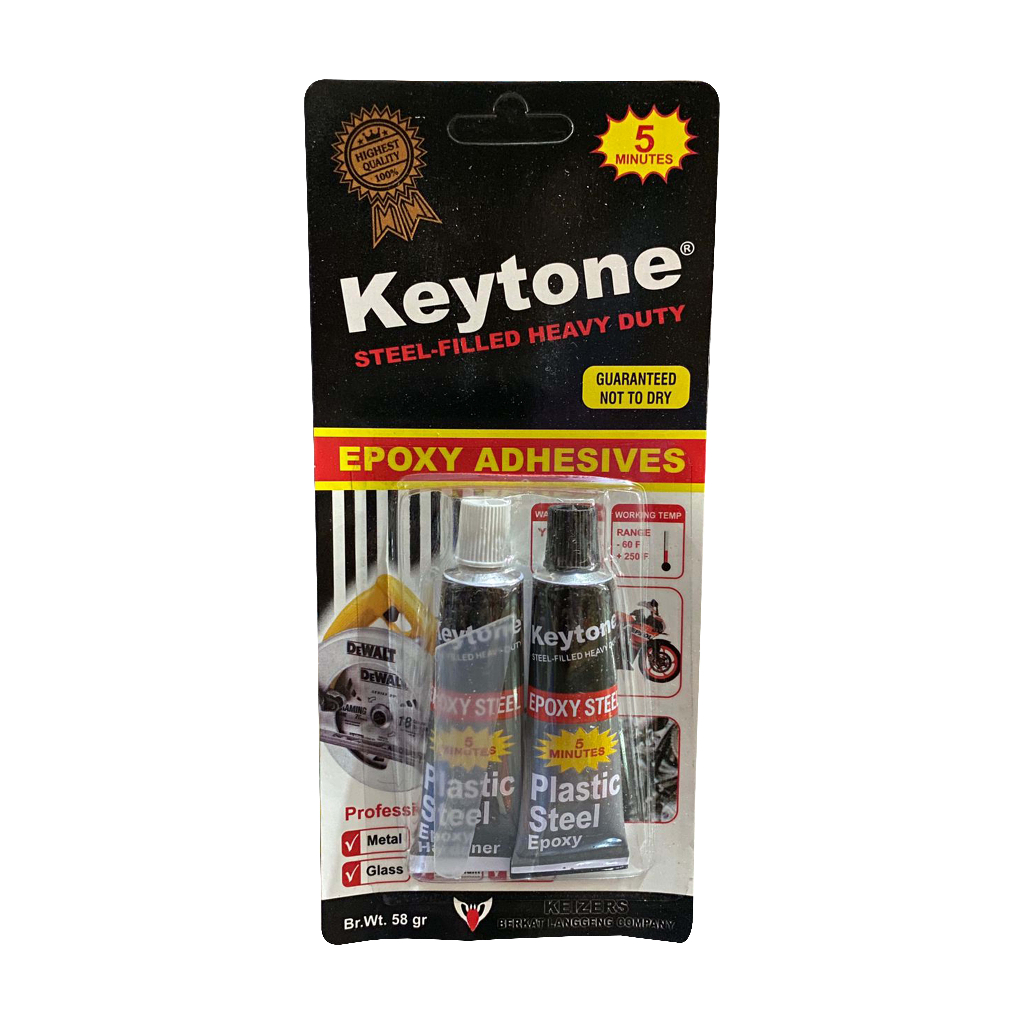 Jual Lem Steel Keytone / Plastic Steel / Stil Epoxy 5 Menit Super Poxy ...