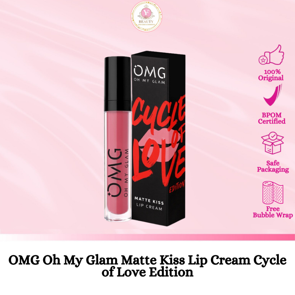 Jual YF BEAUTY OMG Oh My Glam Matte Kiss Lip Cream Cycle of Love ...