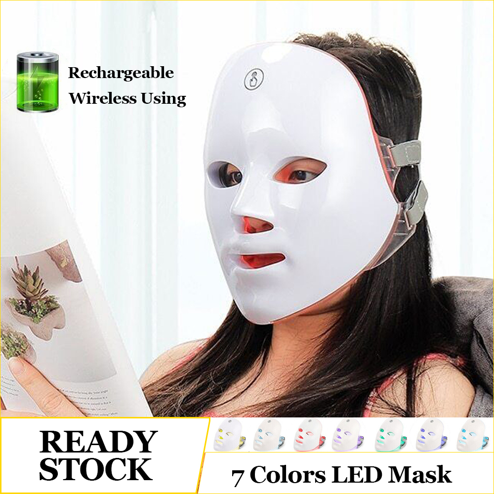 Jual Masker LED PDT Light 7 Warna Led Mask Photon Therapy Alat ...