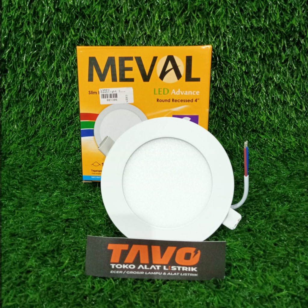 Jual LED Slim Downlight 4" 6W - Round - Putih MEVAL(001306) | Shopee ...