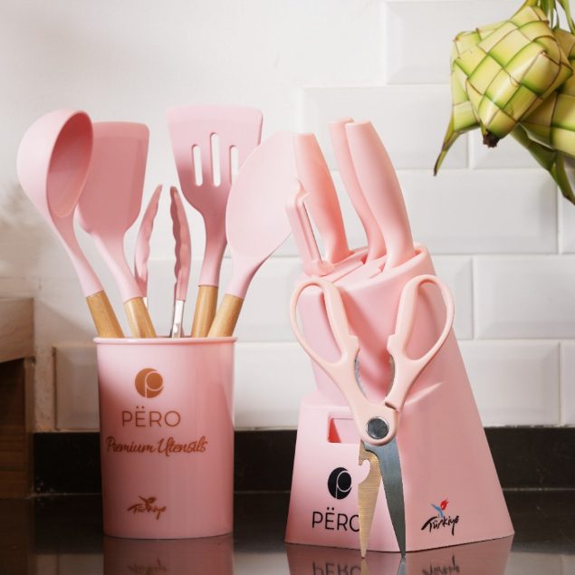 Jual [PAKET HEMAT] Pero Bundling Spatula Set of 6 & Knife Set of 6 ...
