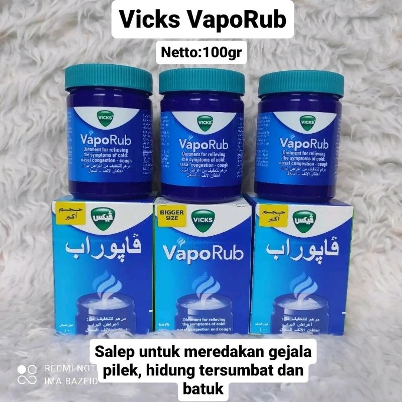 Jual Vicks VapoRub Saudi 100gr salep obat batuk pilek tenggorokan | Shopee Indonesia