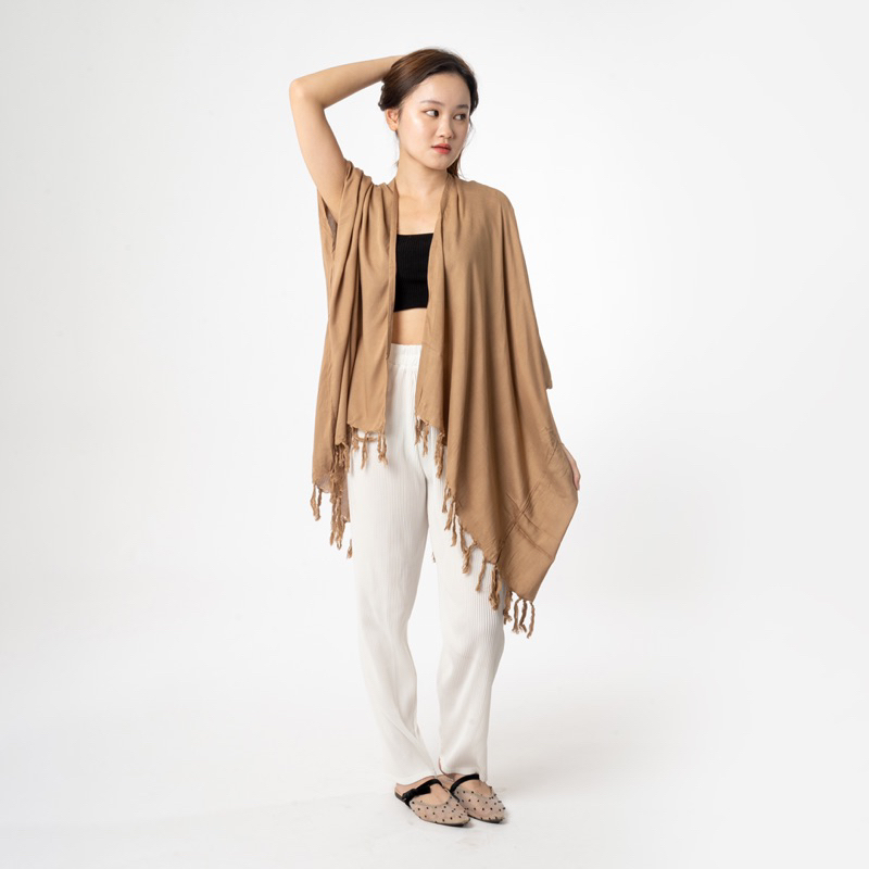 Jual Popura Dessy Cardigan Rumbai Polos | Shopee Indonesia