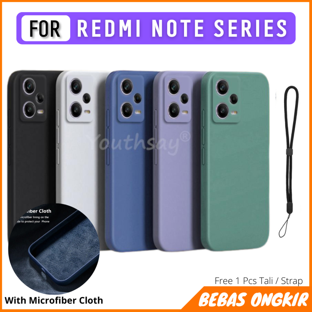 Jual Case Redmi Note 12 Pro 5G / Note 12 Liquid Silicone Mircrofiber ...