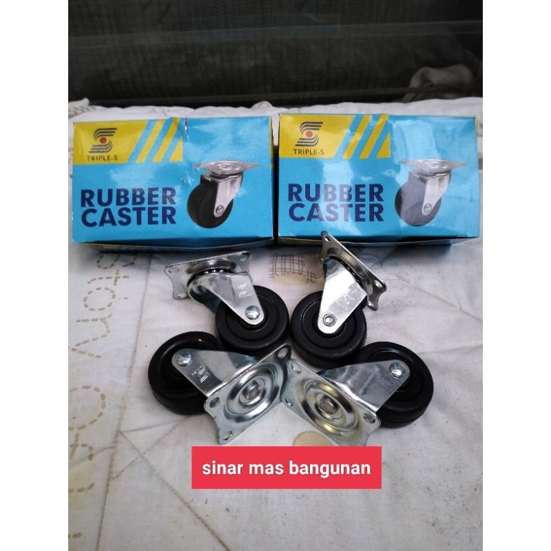 Jual Roda Caster 2 inch triple s ,1dos isi 4 roda,roda lemari 2 inch ...