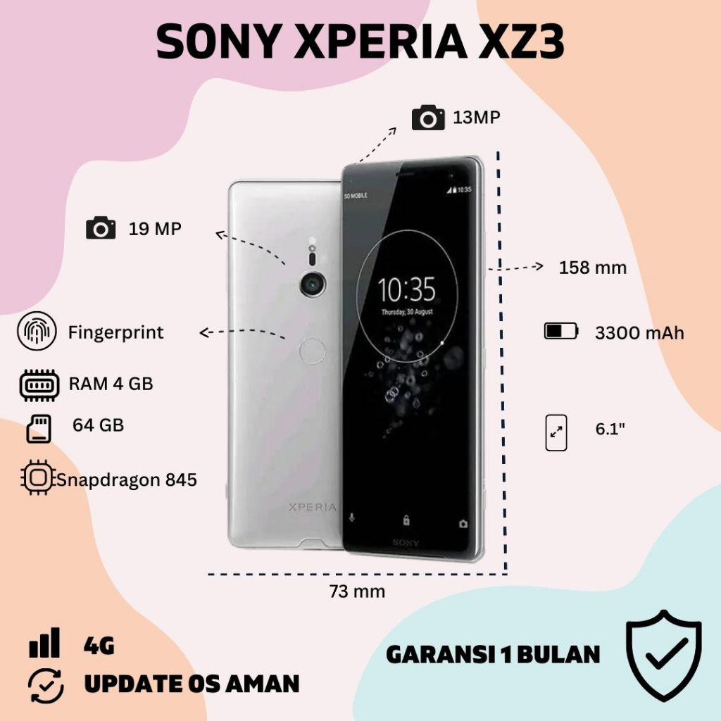 Jual SONY XPERIA XZ3 RAM 4/64GB ALL OPERATOR | Shopee Indonesia
