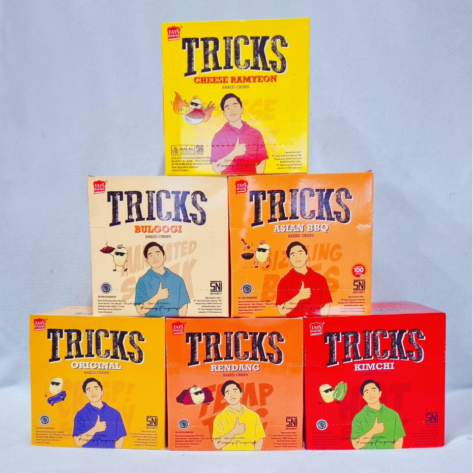 Jual Tricks Snack Baked Potato Crisps Original / Kimchi / Asian BBQ ...