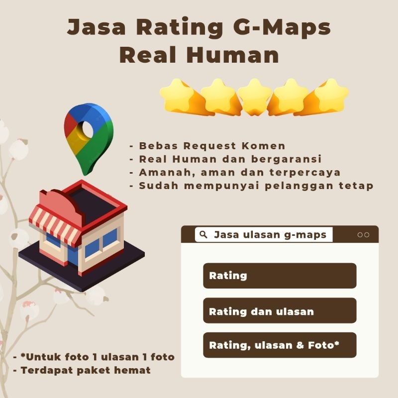Jual Jasa Rating G Maps Real akun | Shopee Indonesia