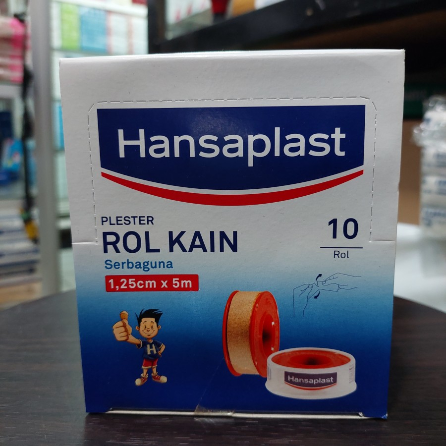 Jual Plaster Kain Hansaplast Roll 1,25cm x 5m (10pc) | Shopee Indonesia