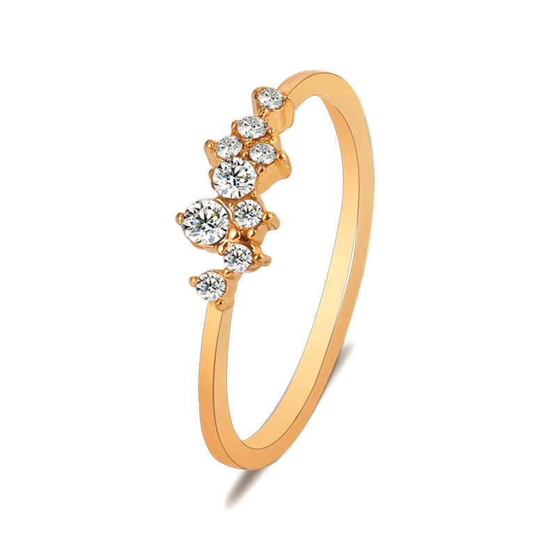 Jual Cincin Fuji Love Ring Desain Korea Bunga Antikarat Wanita Simple ...