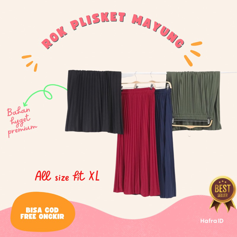Jual Rok Plisket Premium Rok Mayung Ukuran Standar All Size | Shopee ...