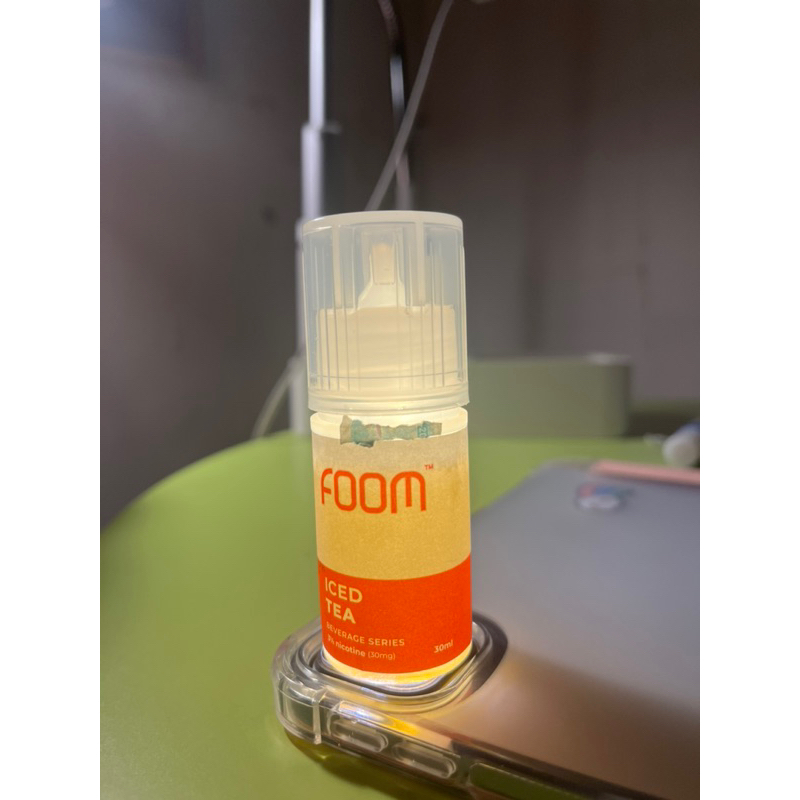 Jual FOOM - iced tea saltnic 30mg // MOVI skcub - strawberry ice cream ...