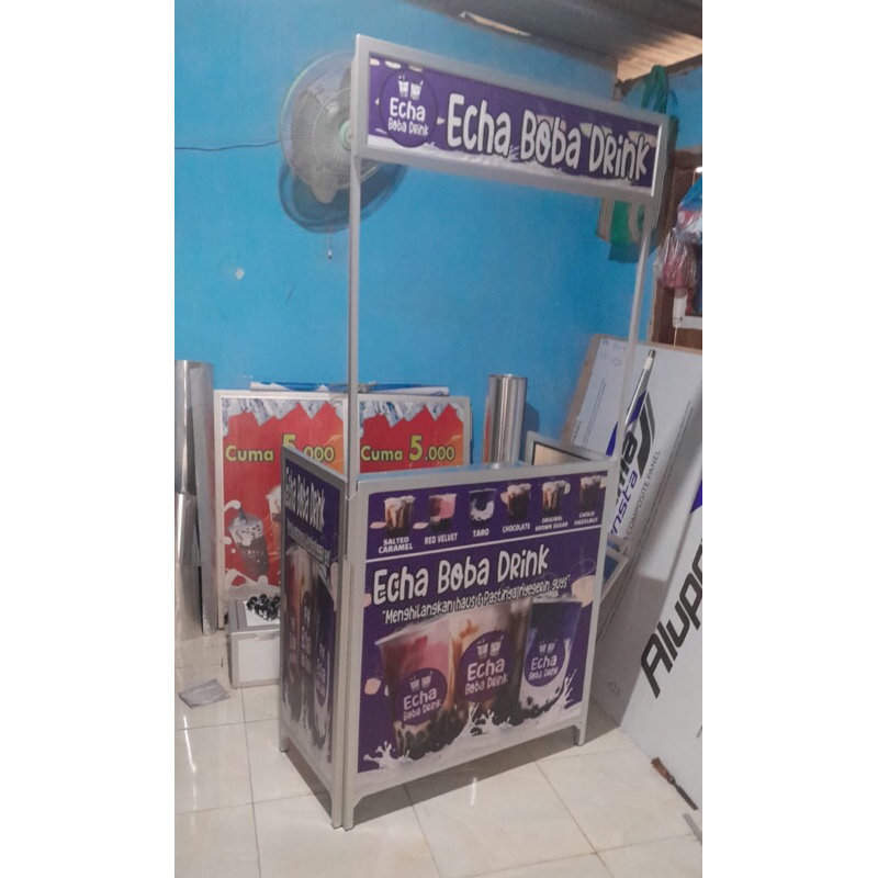 Jual BOOTH PORTABLE/STAND/GEROBAK LIPAT BONGKAR PASANG UNTUK JUALAN DLL ...