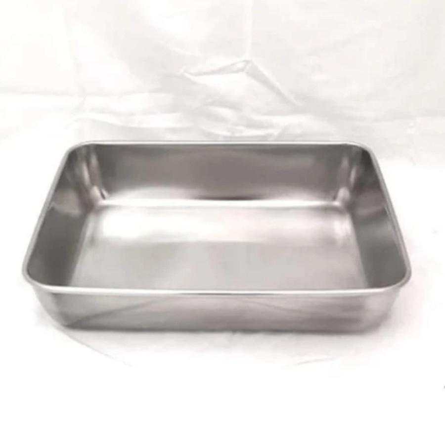 Jual nampan baki stainless Tebal 40cm x 30cm x 7cm / nampan persegi ...