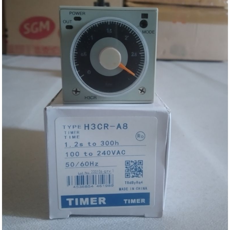 Jual Timer-TDR 8 Pin Omron H3CR-A8 + Socket | Shopee Indonesia