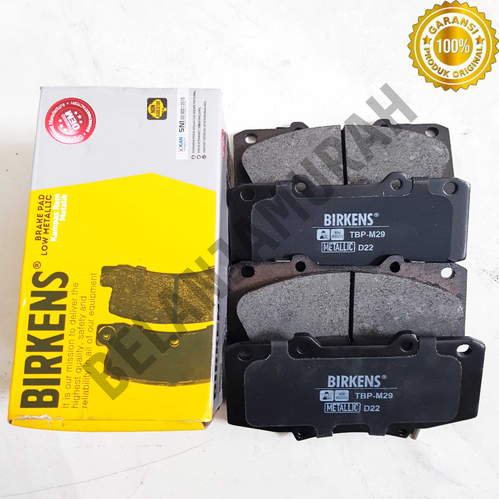 Jual Brake Pad / Kampas Rem Depan Toyota Fortuner Asli 100% Birkens ...