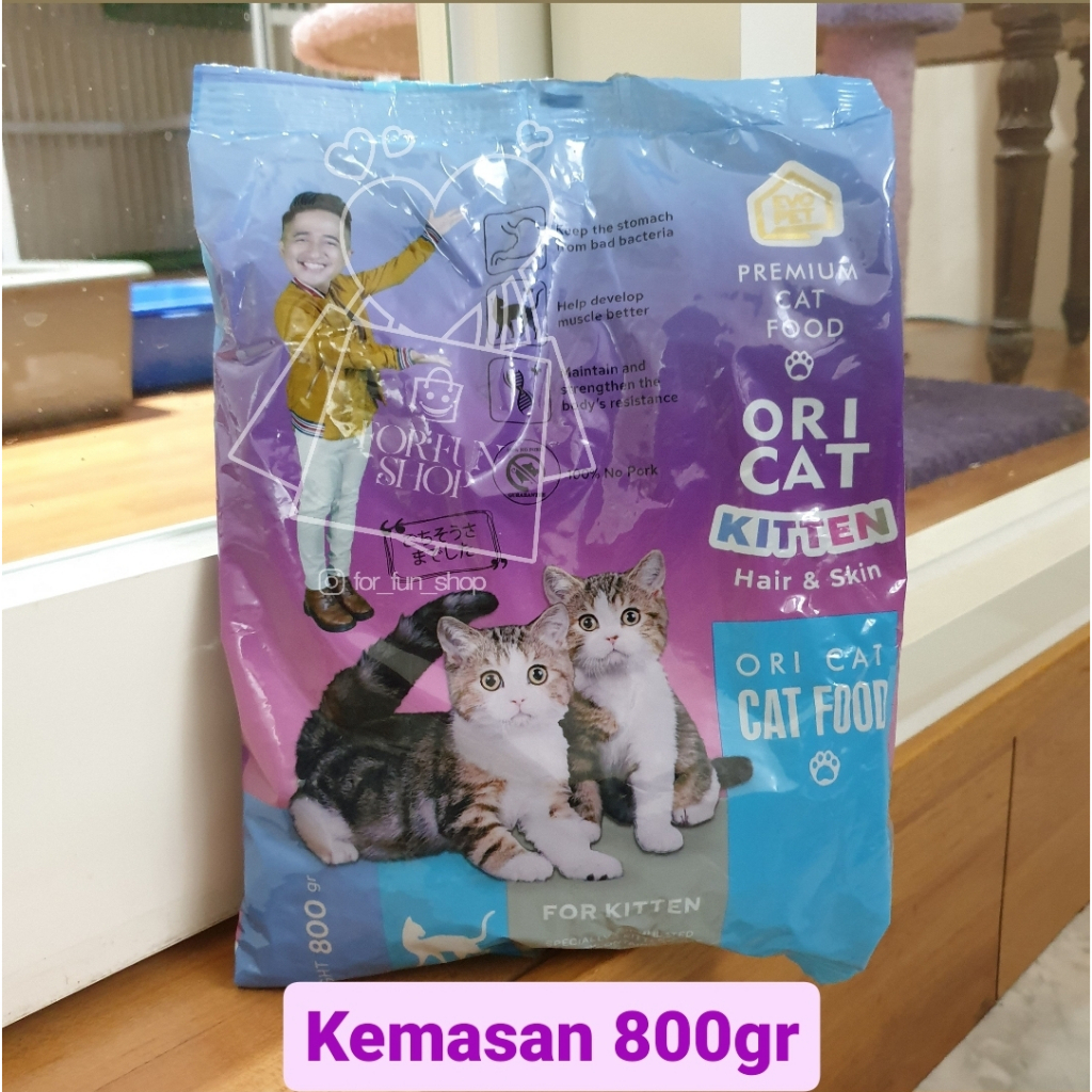 Jual ORI CAT Kitten Hair & Skin Cat Food 800gr / Makanan Kucing Oricat ...
