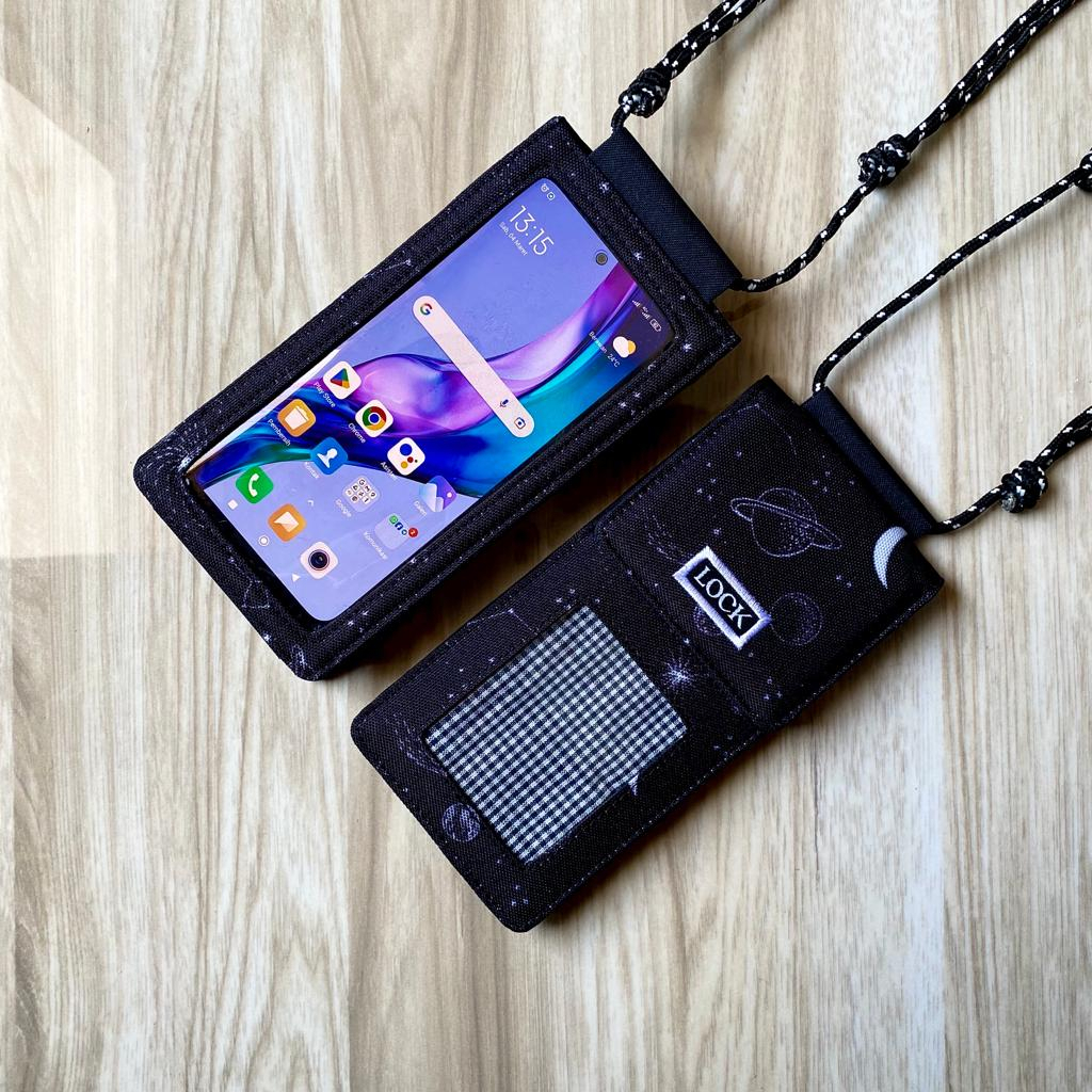 Jual Tas Dompet HP Dompet Handphone ID Card Holder Hanging Phone Wallet ...